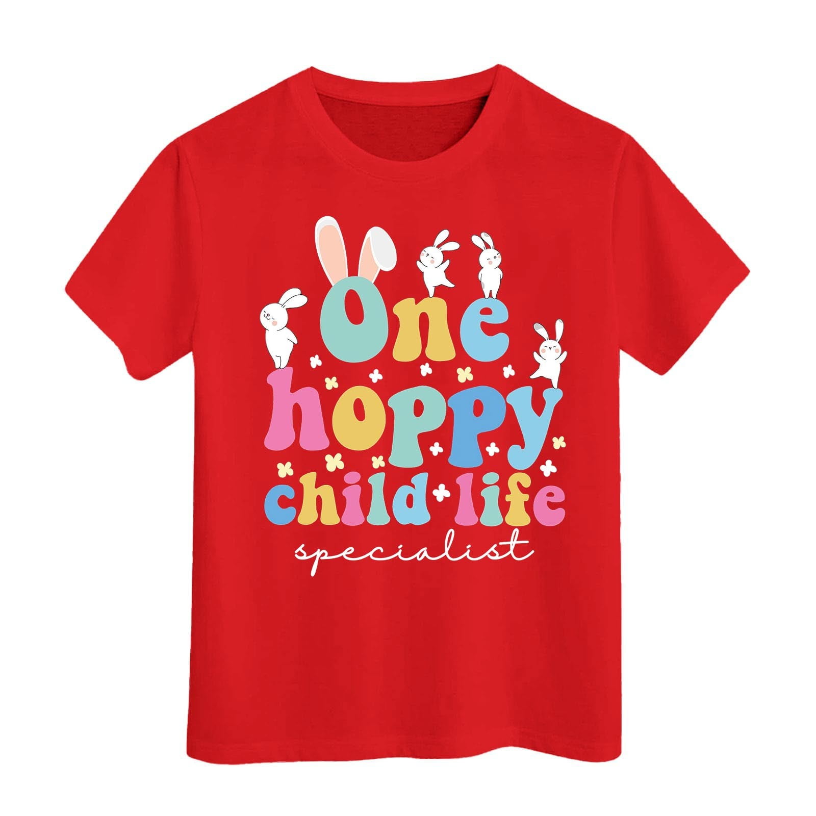 lnmuld Toddler Kids Easter Egg Bunny Graphic Tee - Holiday Celebration ...