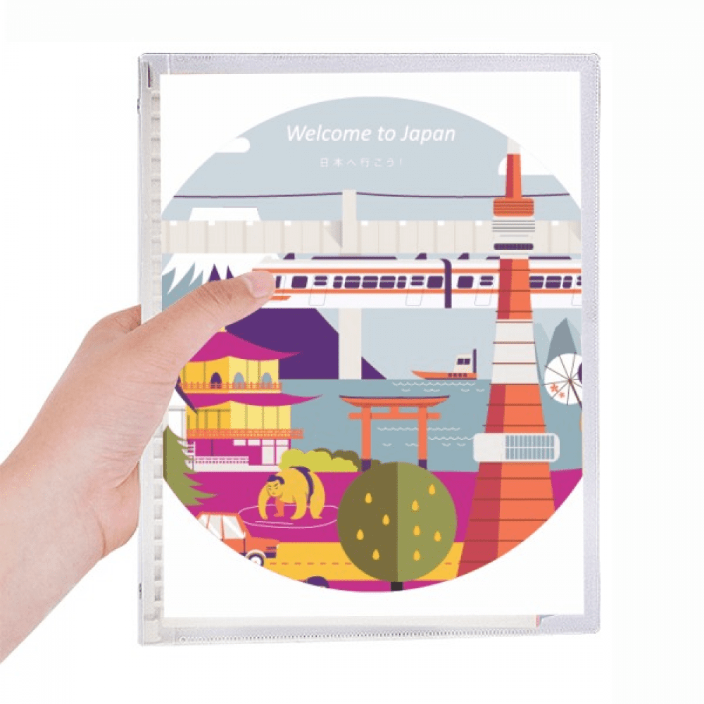 local japanese famous sightseeing notebook loose diary refillable ...