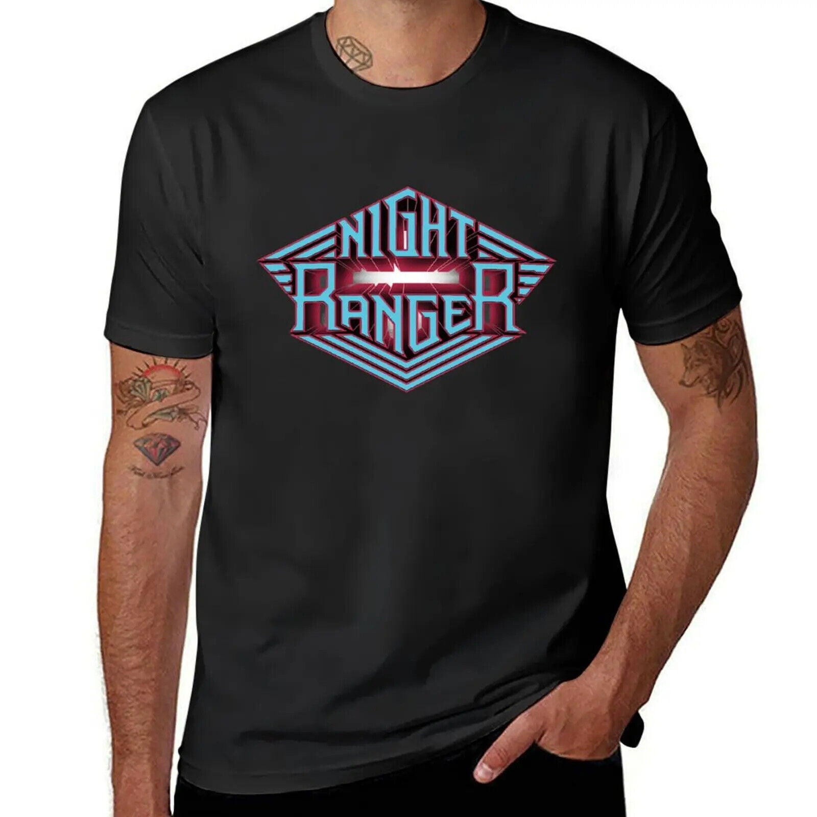 logo Night Ranger Tour T-Shirt tops animal prinfor boys t shirts for ...