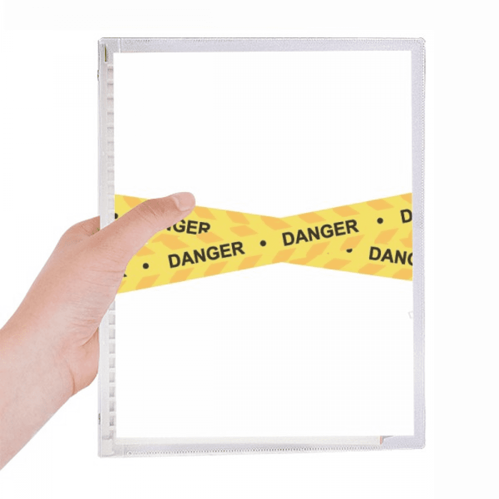 logo danger line no entry notebook loose diary refillable journal ...