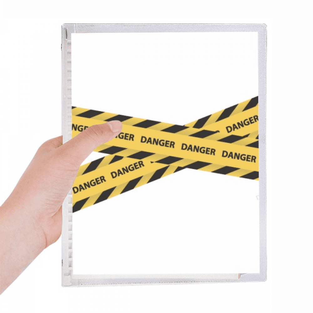 logo danger warning notebook loose diary refillable journal statiry ...