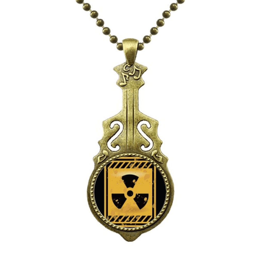logo radioactive and dangerous substances no entry necklace antique ...