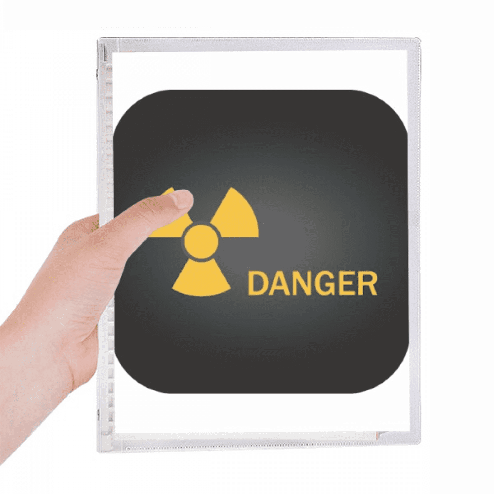 logo radioactive substances warning notebook loose diary refillable ...