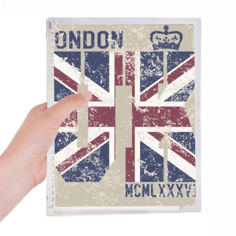 london king uk the union jack flag notebook loose diary refillable ...