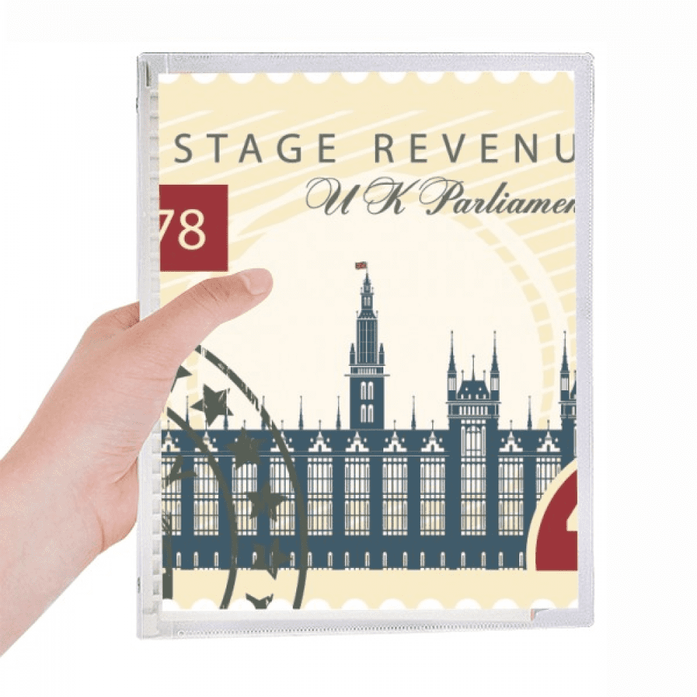 london parliament stamp england britain uk notebook loose diary ...