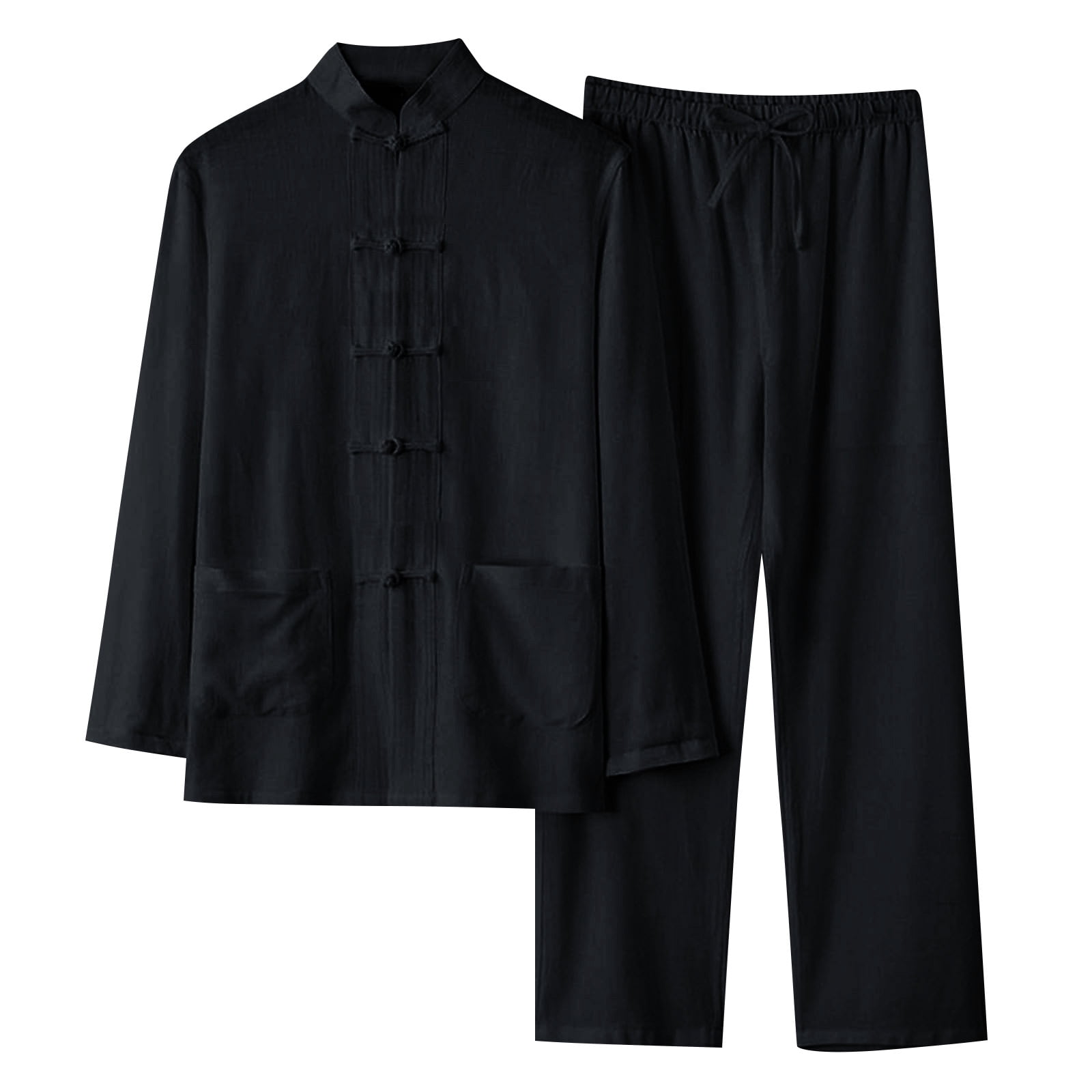 longantii Men's Tai Chi Martial Arts Training Set - Cotton Linen Kung ...