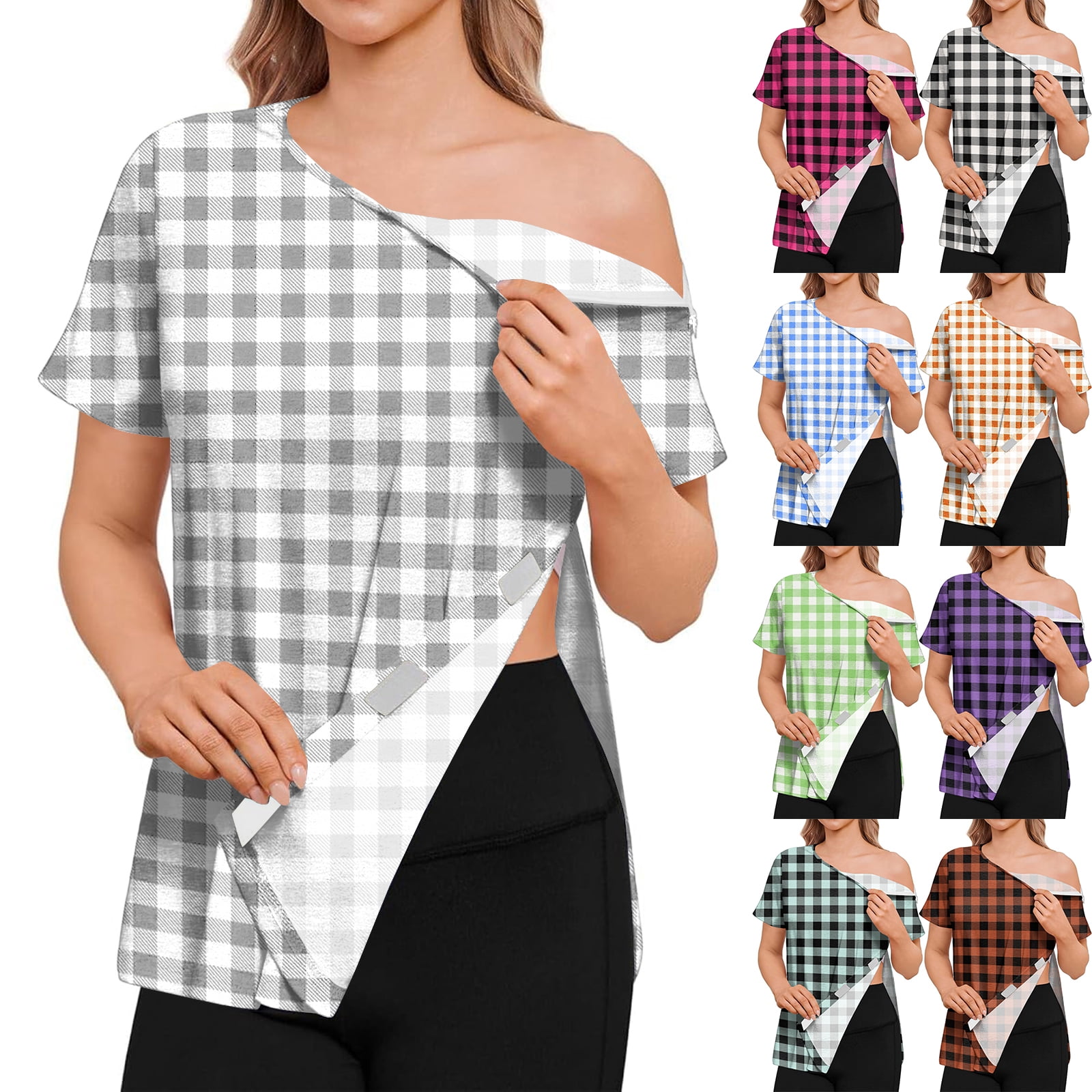 longantii Post Shoulder Surgery Shirts for Women Chemo Dialysis Port ...