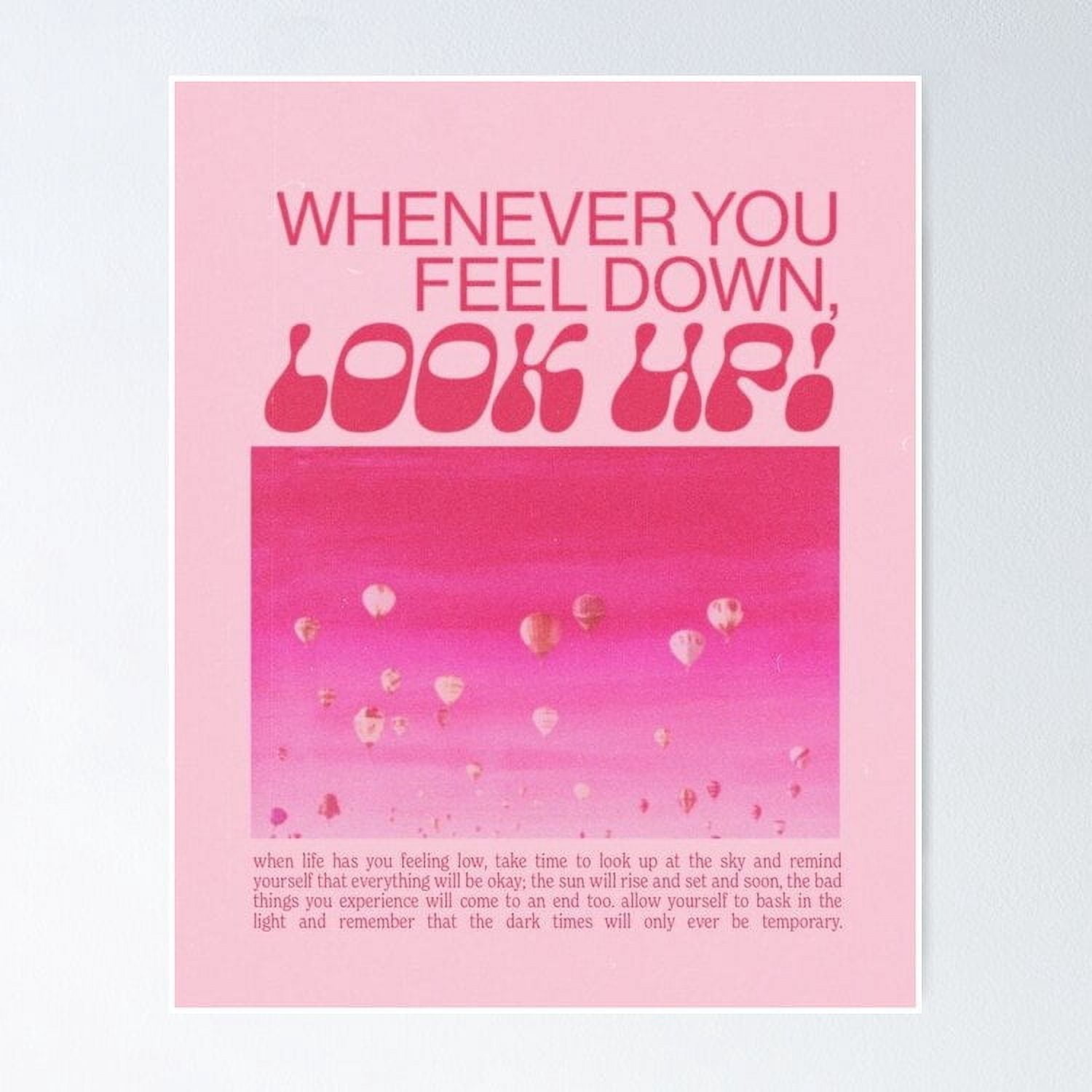 look up quotes UNFRAMED Poster, 18x24 - Walmart.com