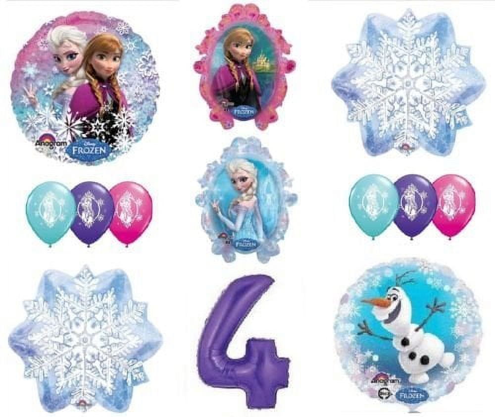loonballoon frozen anna elsa olaf snowman snowflake 4th #4 12 birthday ...