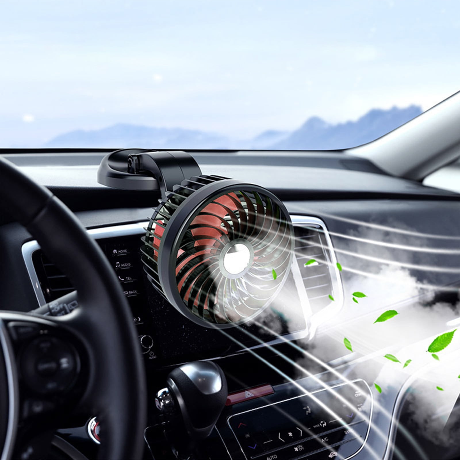 Avtoify Car Cooling Fans, Car Fan, USB/12/24V Cool-ing Circulator With ...