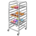 lopeztek 10-Tier Half Sheet Bakery Rack - Bun Pan Speed Rack, Bread ...