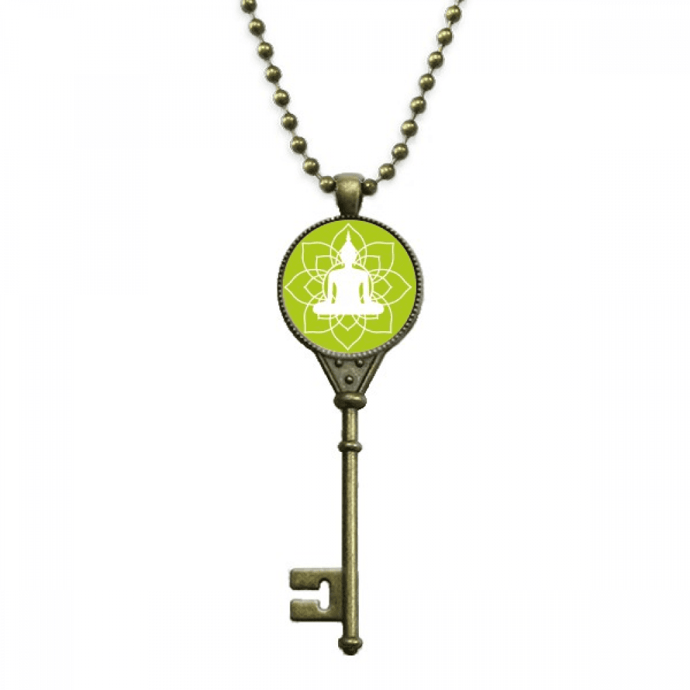 lotus spreads infinite spirit key necklace pendant tray embellished ...