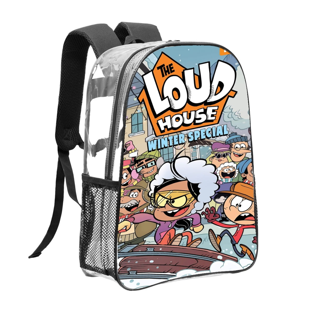loud house season Pattern Transparent Backpack Lightweight And ...