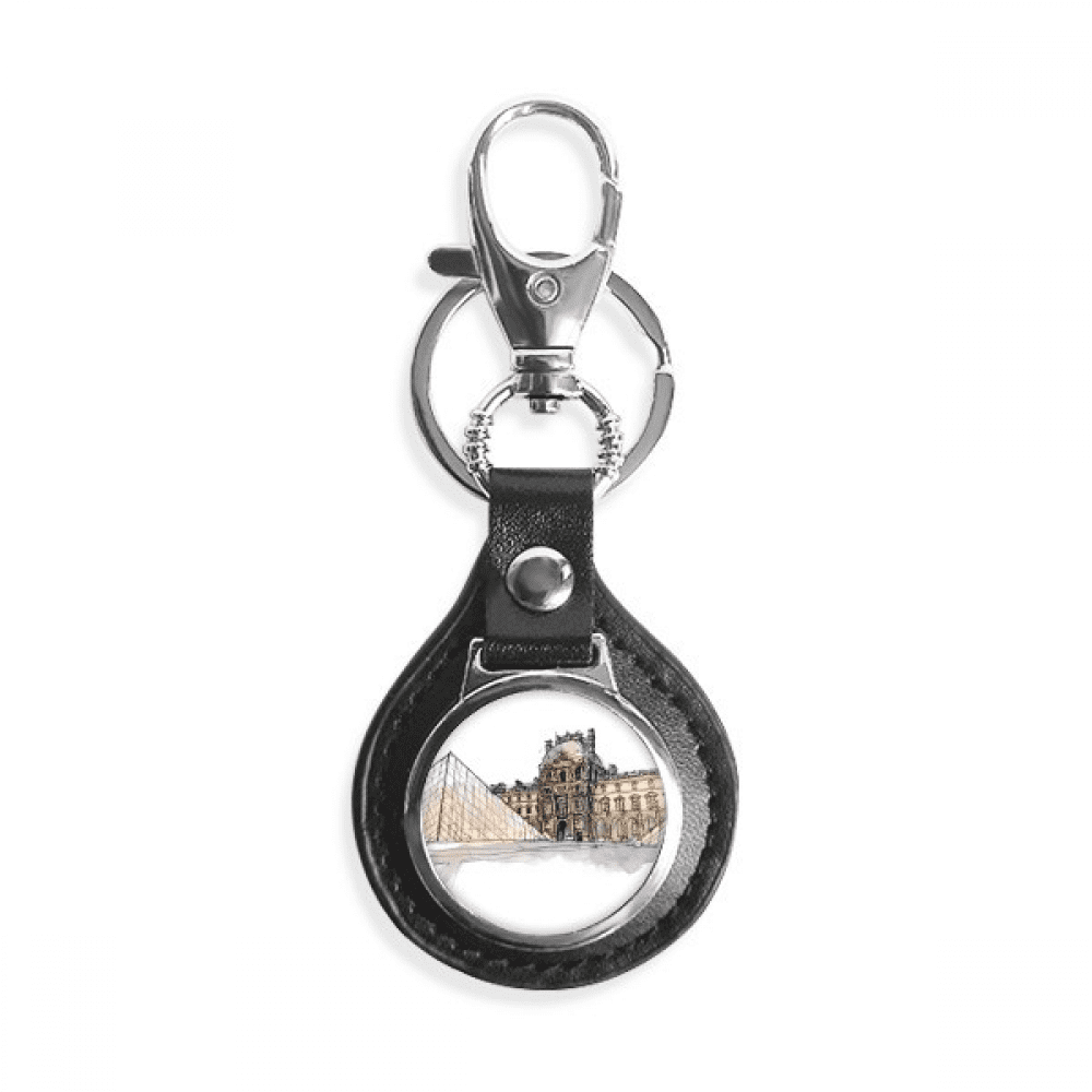 louvre museum in paris france key link chain keyholder finder hook ...