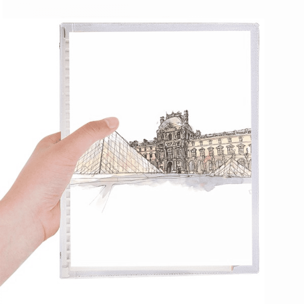 louvre museum in paris france notebook loose diary refillable journal ...