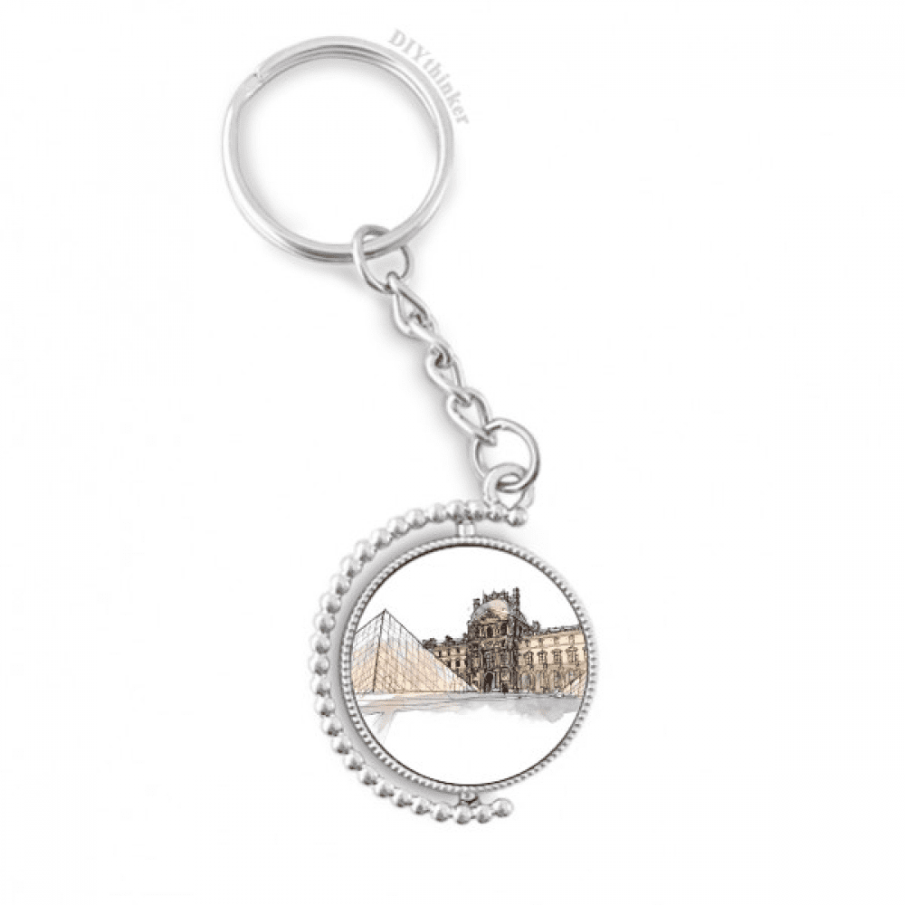 louvre museum in paris france rotatable keyholder disc accessories ...