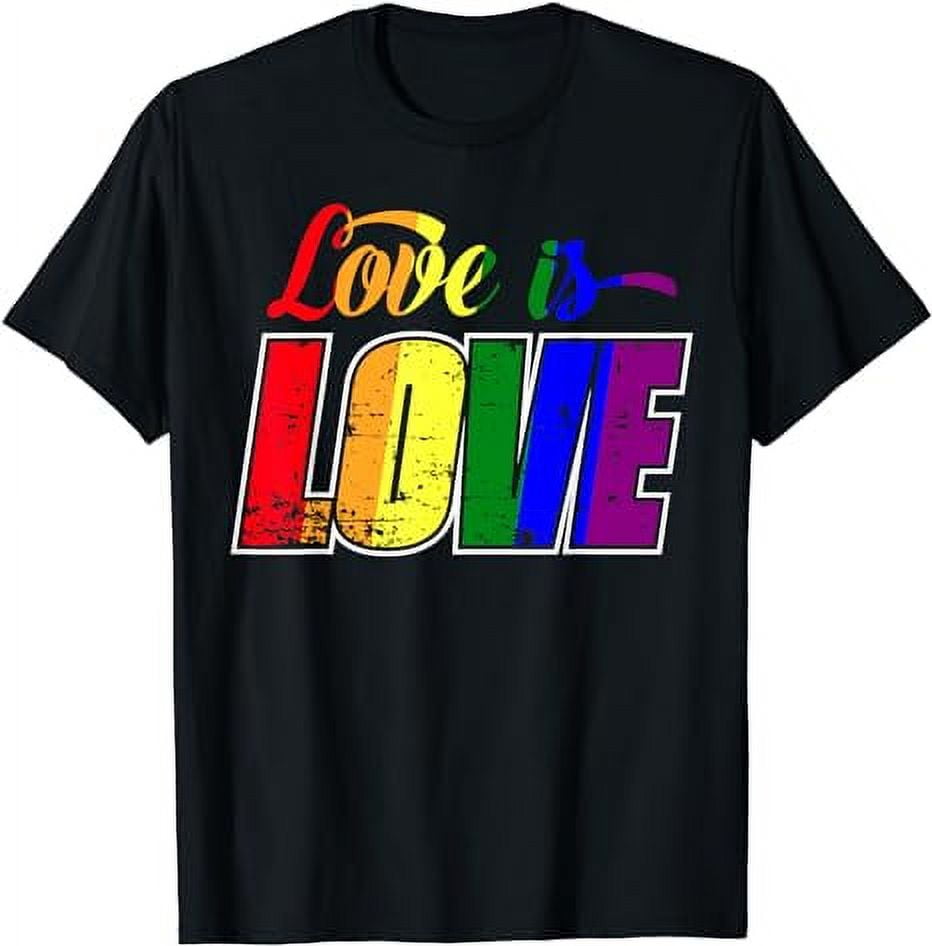 love is love Pride month LGBT love is love T-Shirt - Walmart.com