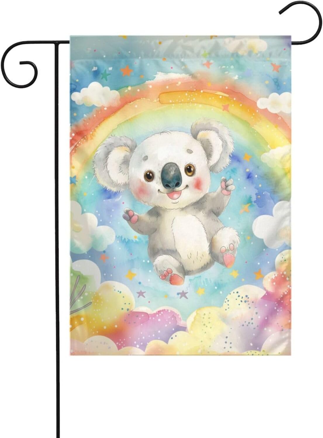 lovely cute colorful watercolor Koala Garden Flags Double Sided,Garden ...