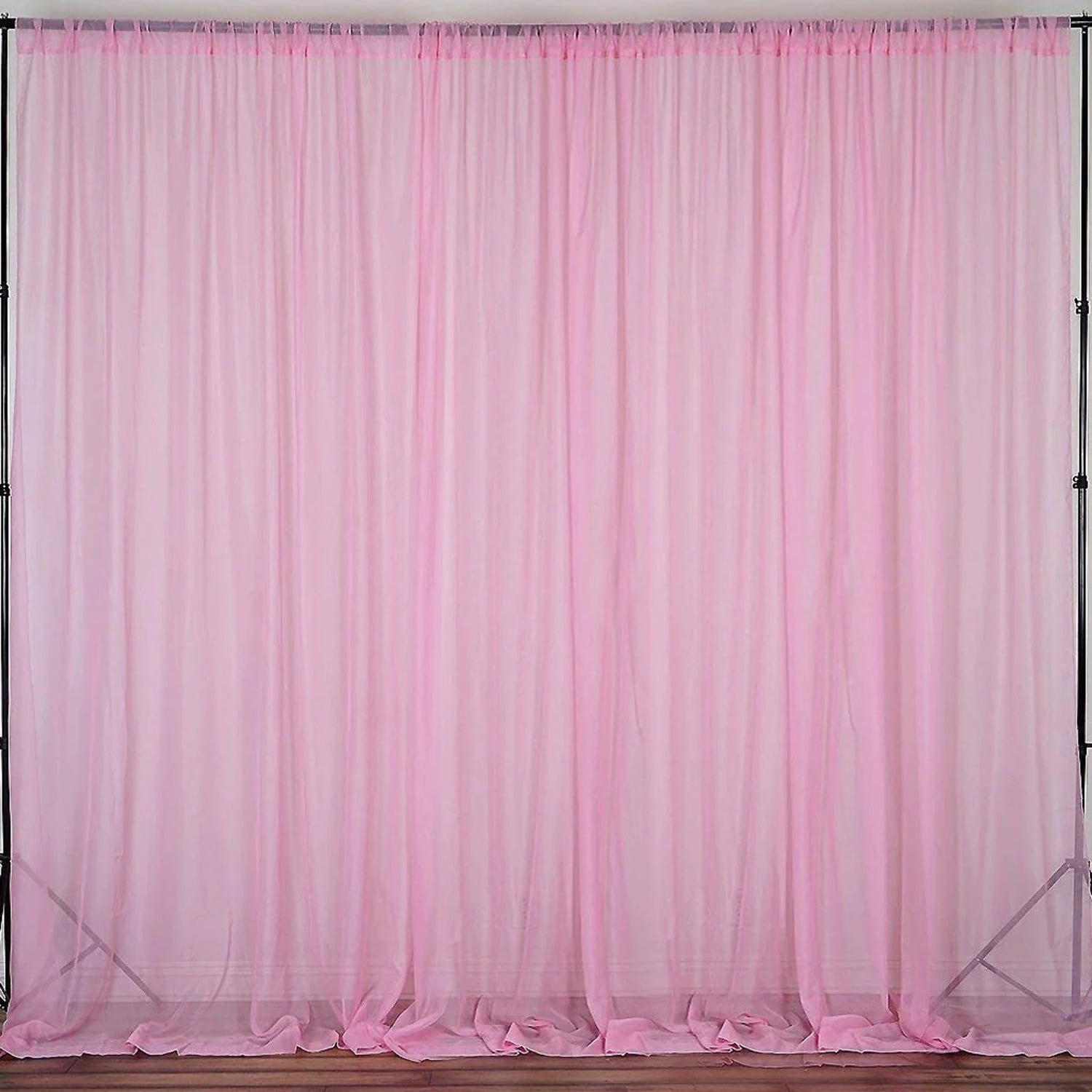 lovemyfabric Sheer Chiffon/Georgette Stage Backdrop, Drape, Curtain for ...