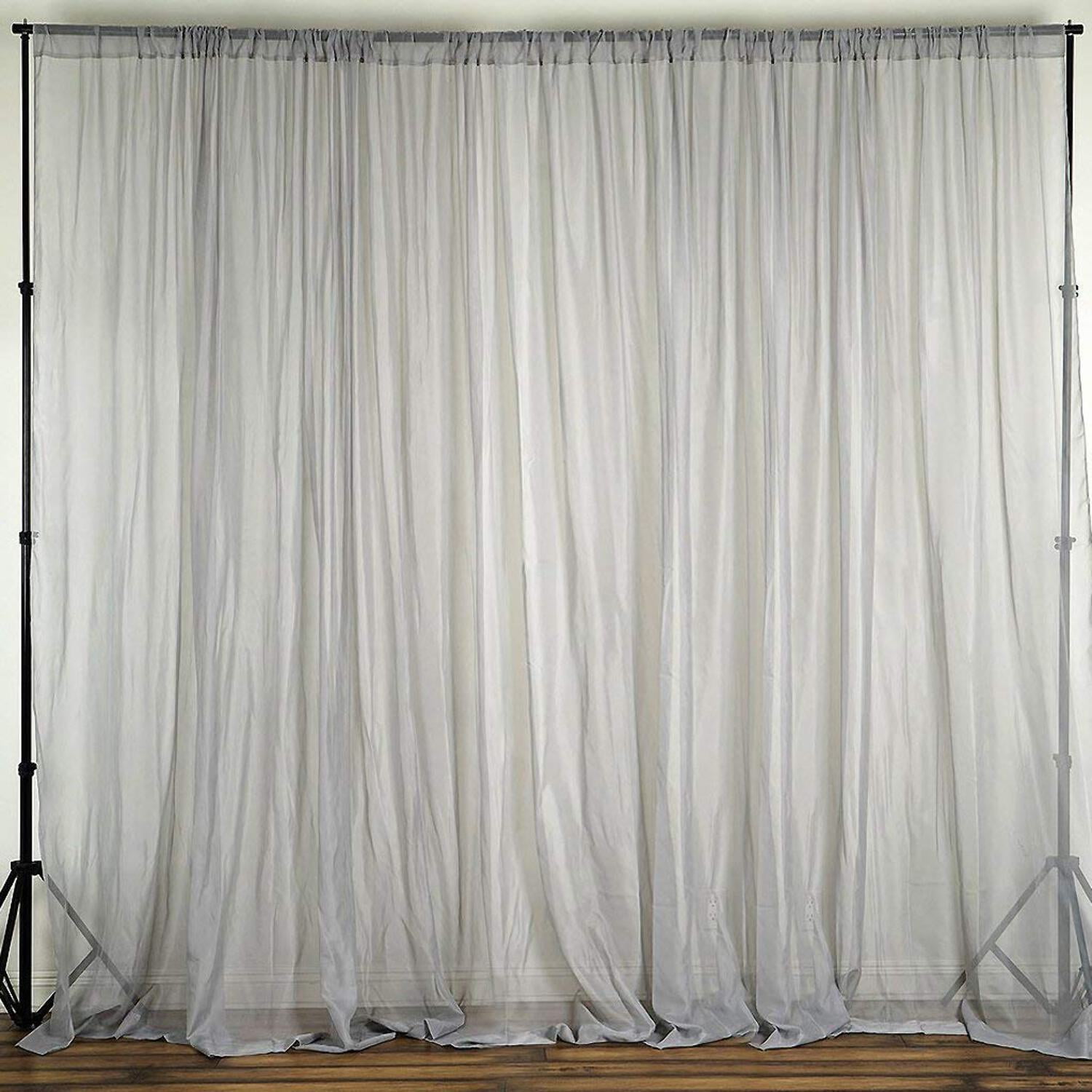 lovemyfabric Sheer Chiffon/Georgette Stage Backdrop, Drape, Curtain for ...