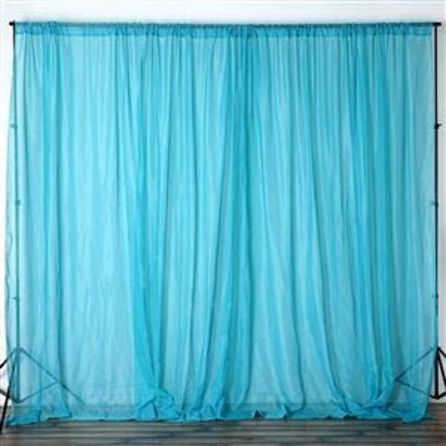 lovemyfabric Sheer Chiffon/Georgette Stage Backdrop, Drape, Curtain for ...