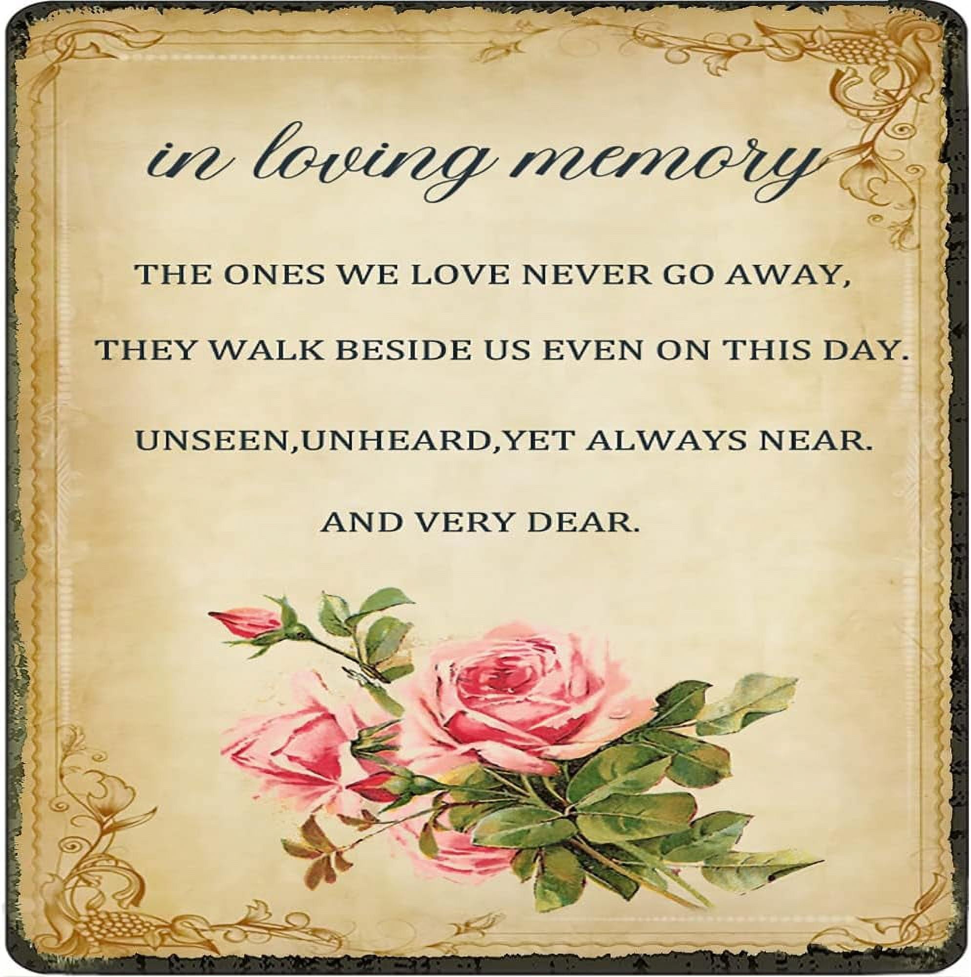 in loving memory metal tin sign remembrance sympathy gifts for loss of ...