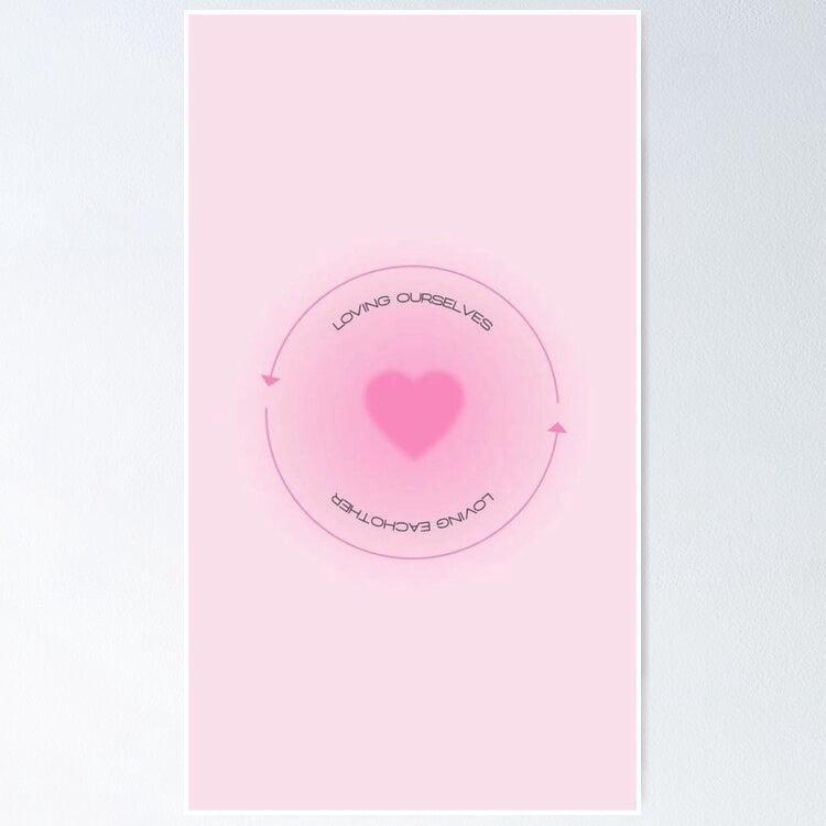 loving ourselves loving each other pink aura esthetic retro that girl ...