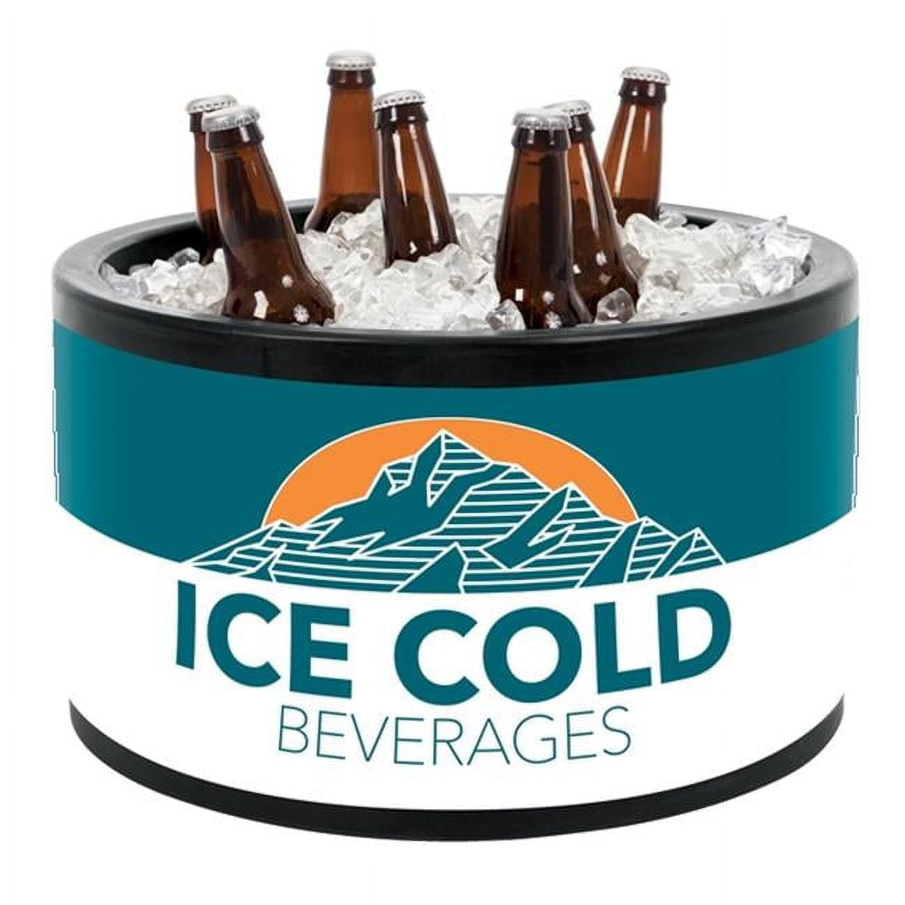 lowa Rotocast Plastics 3151022 Icer Beverage Cooler - Black - Walmart.com