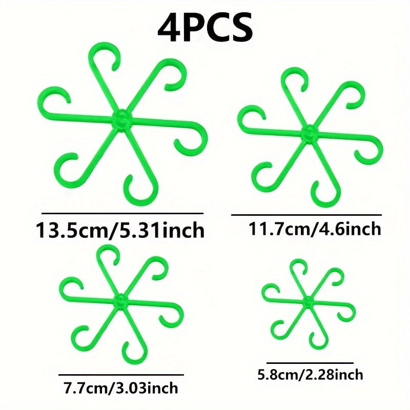 loyun 4PCS Plastic Plant Support Clips for Climbing Plants Indoor ...