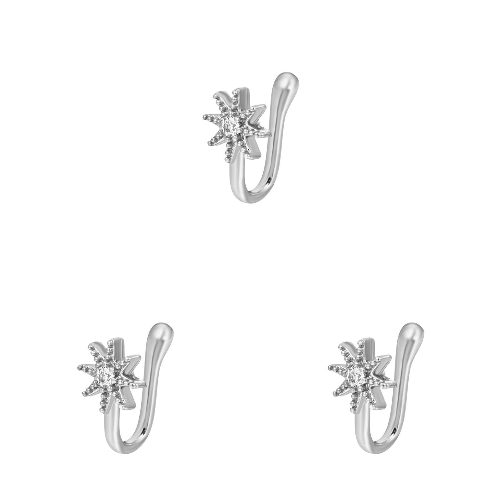 lry Style U-Shape Nose Perforation Nose Ring Series 22G Nose Stud ...