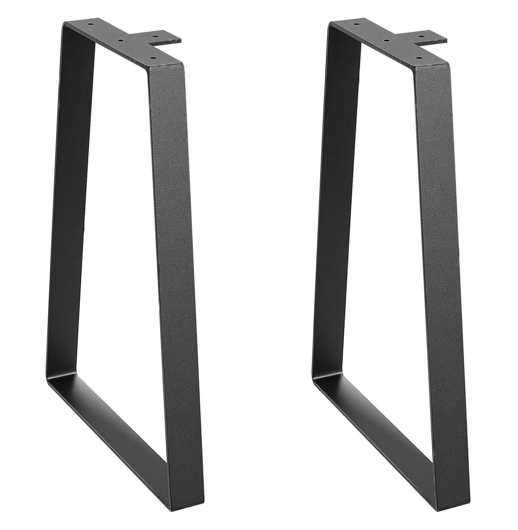 lshhh Table Legs 16 Inch - Steel Trapezoid Legs for Furniture, Set of 2 ...