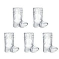 lsiaeian 5Pcs Cowboy Boot Shot Glasses, 1 oz Mini Plastic Boot Cups ...
