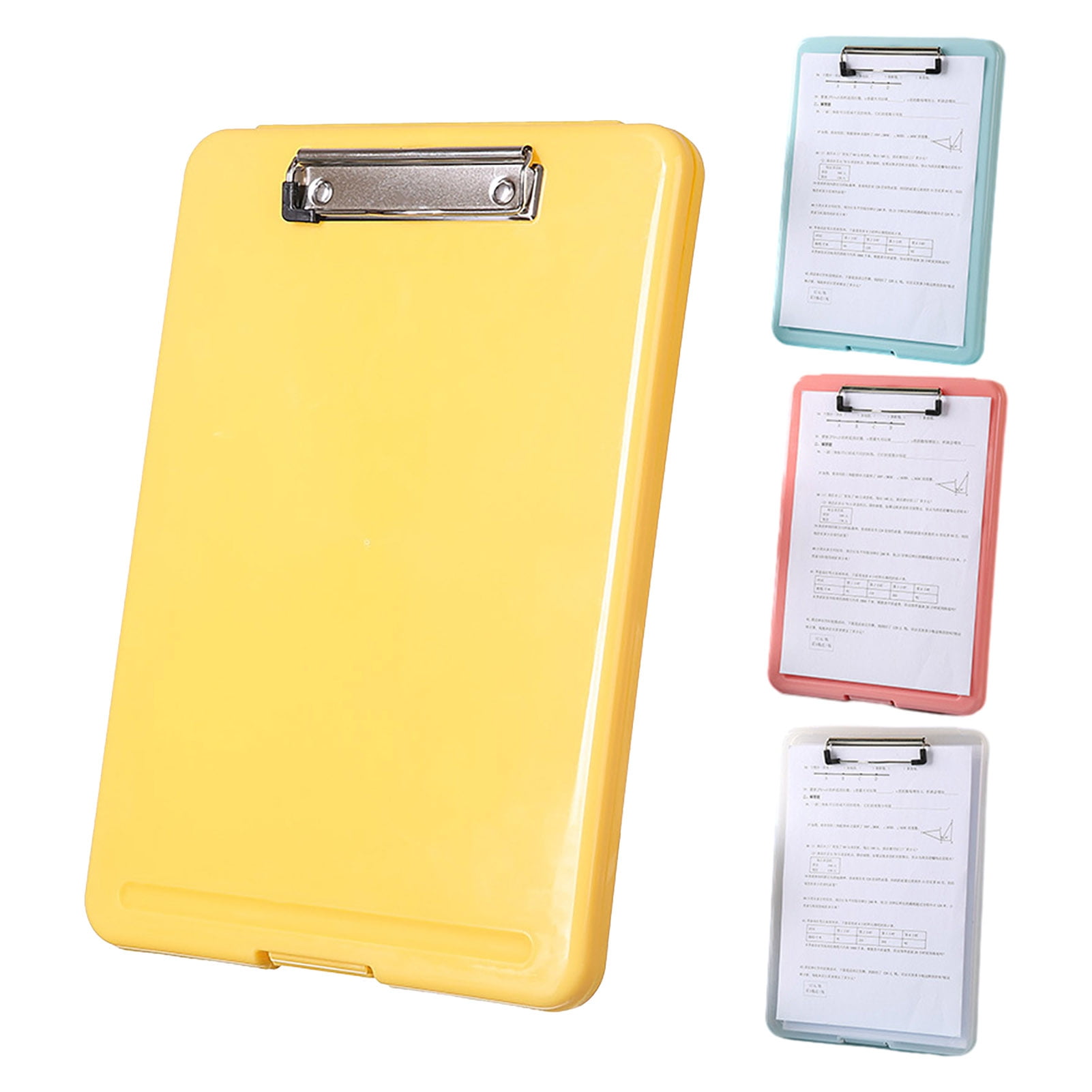 lsiaeian A4 File Clipboard with Storage Plastic Storage Clipboard ...