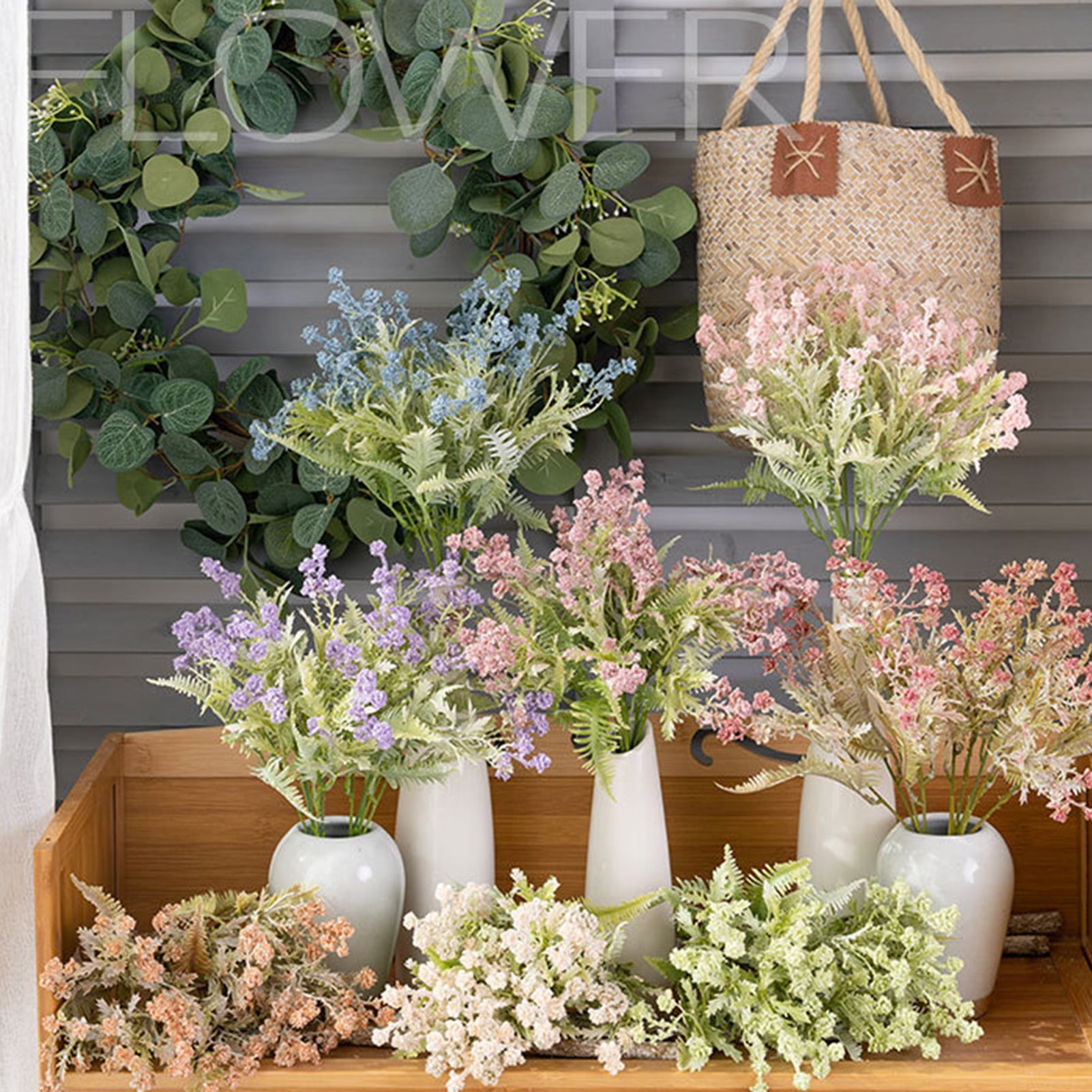 lsiaeian Artificial Flower Realistic Low-Maintenance Ornamental Ins ...