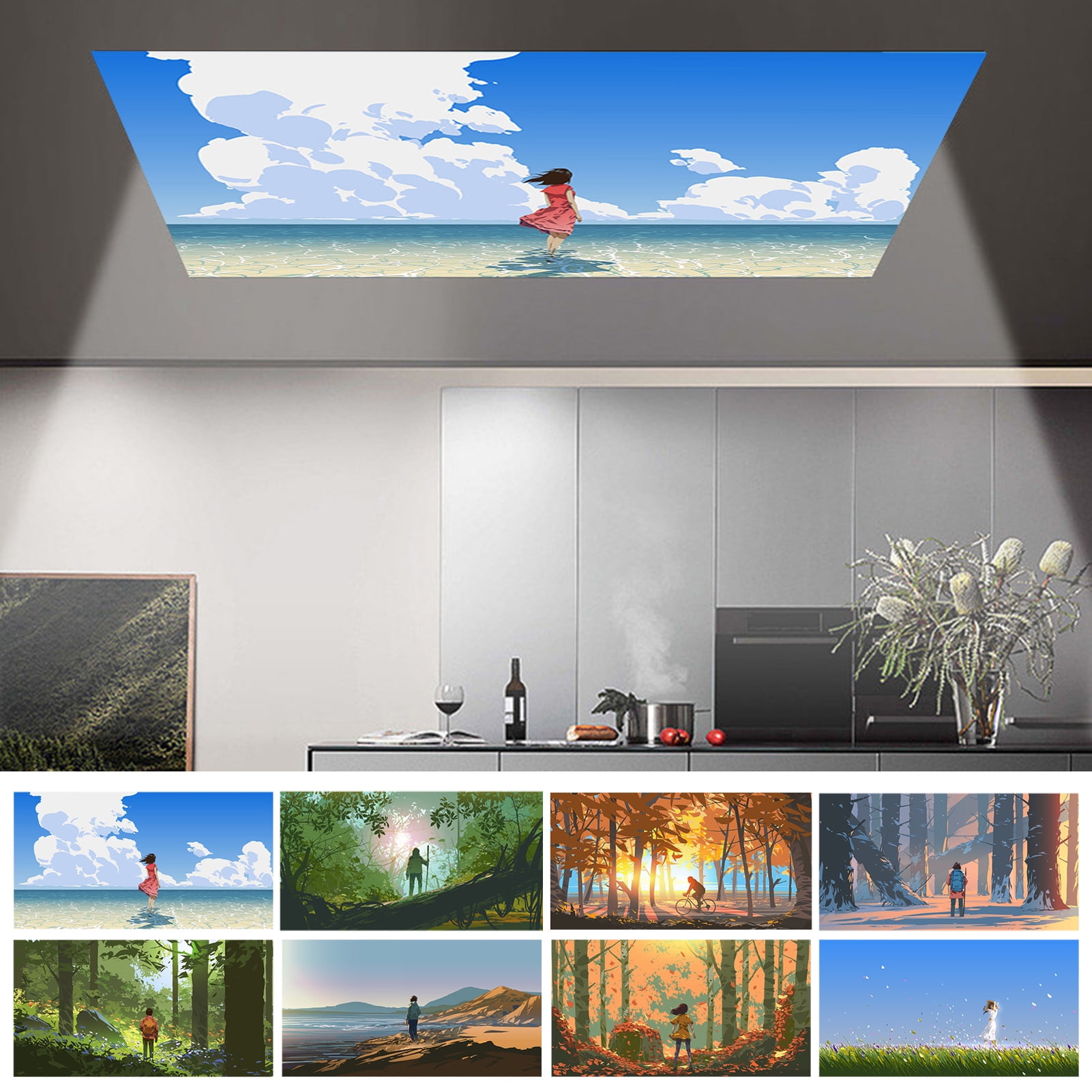 lsiaeian Shade Cloth Flame Retardant Fluorescent Light Cover Landscape ...