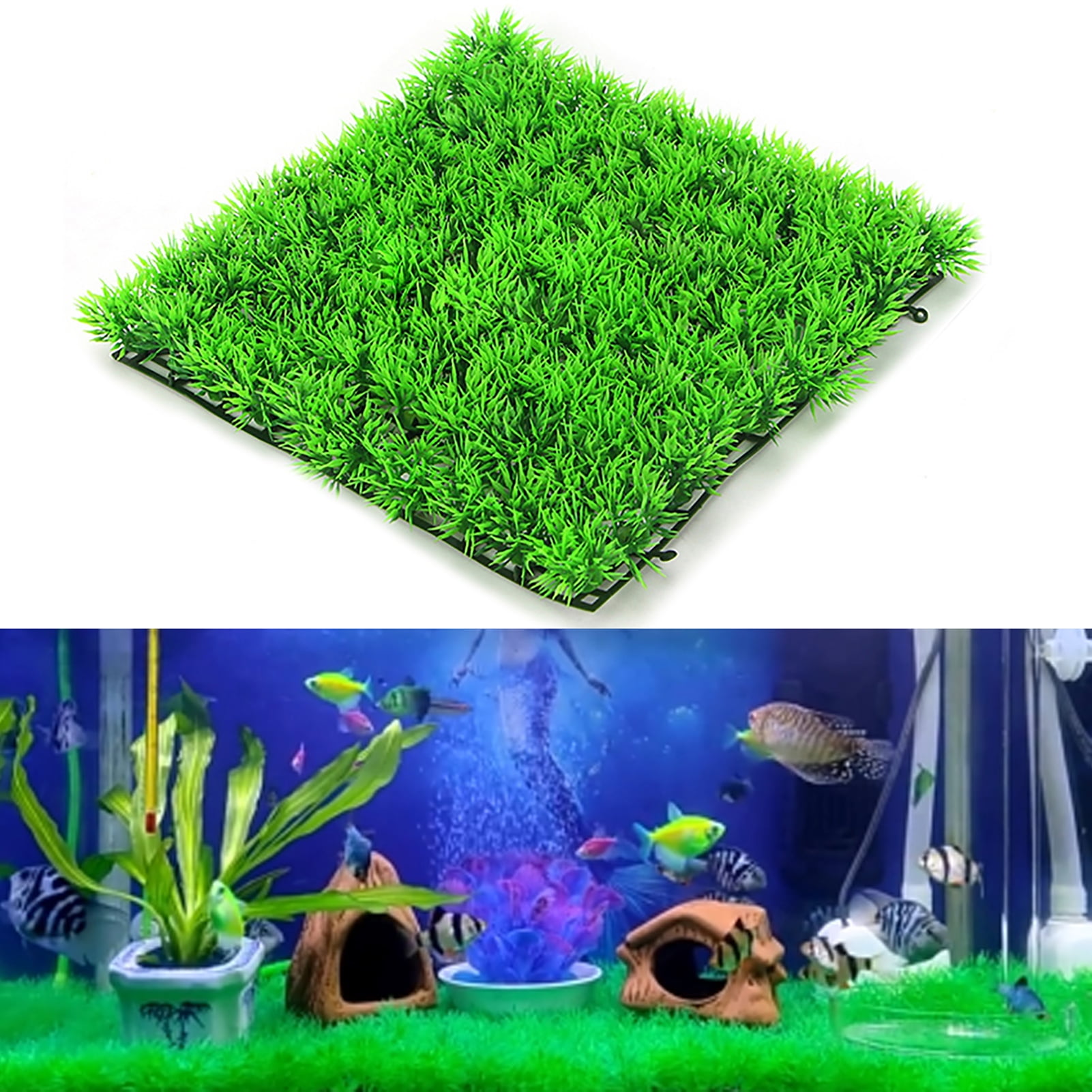 lsiaeian Simulation Aquatic Grass Aquarium Decoration Durable Fade ...
