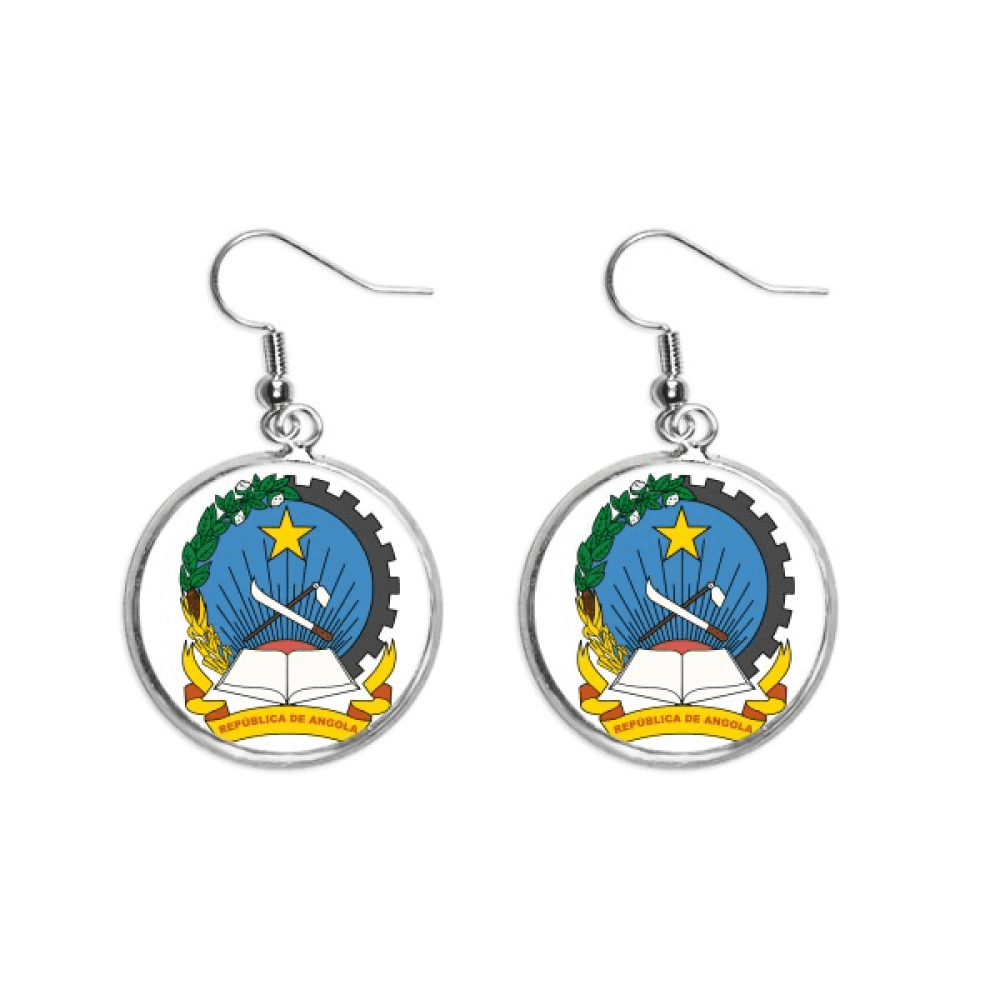 luanda angola national emblem ear dangle silver drop ear jewelry woman ...