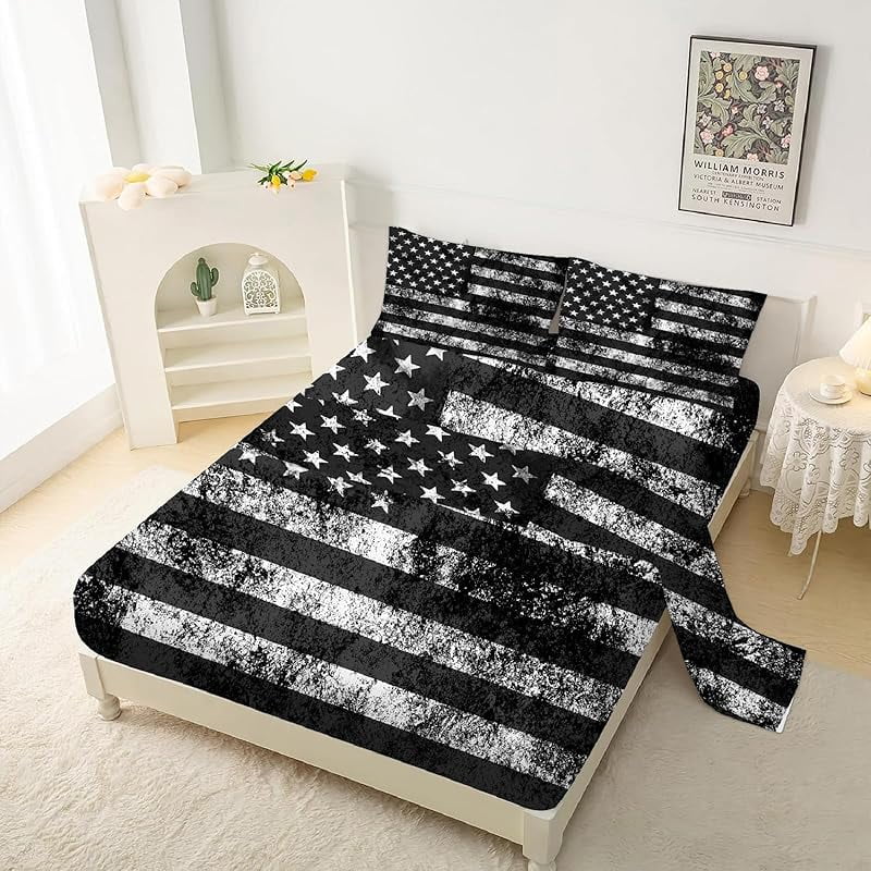 lue Purple Galaxy Fitted Sheet Sets Queen Size for Boys Kids Teens Outer Space Starry Sky ...