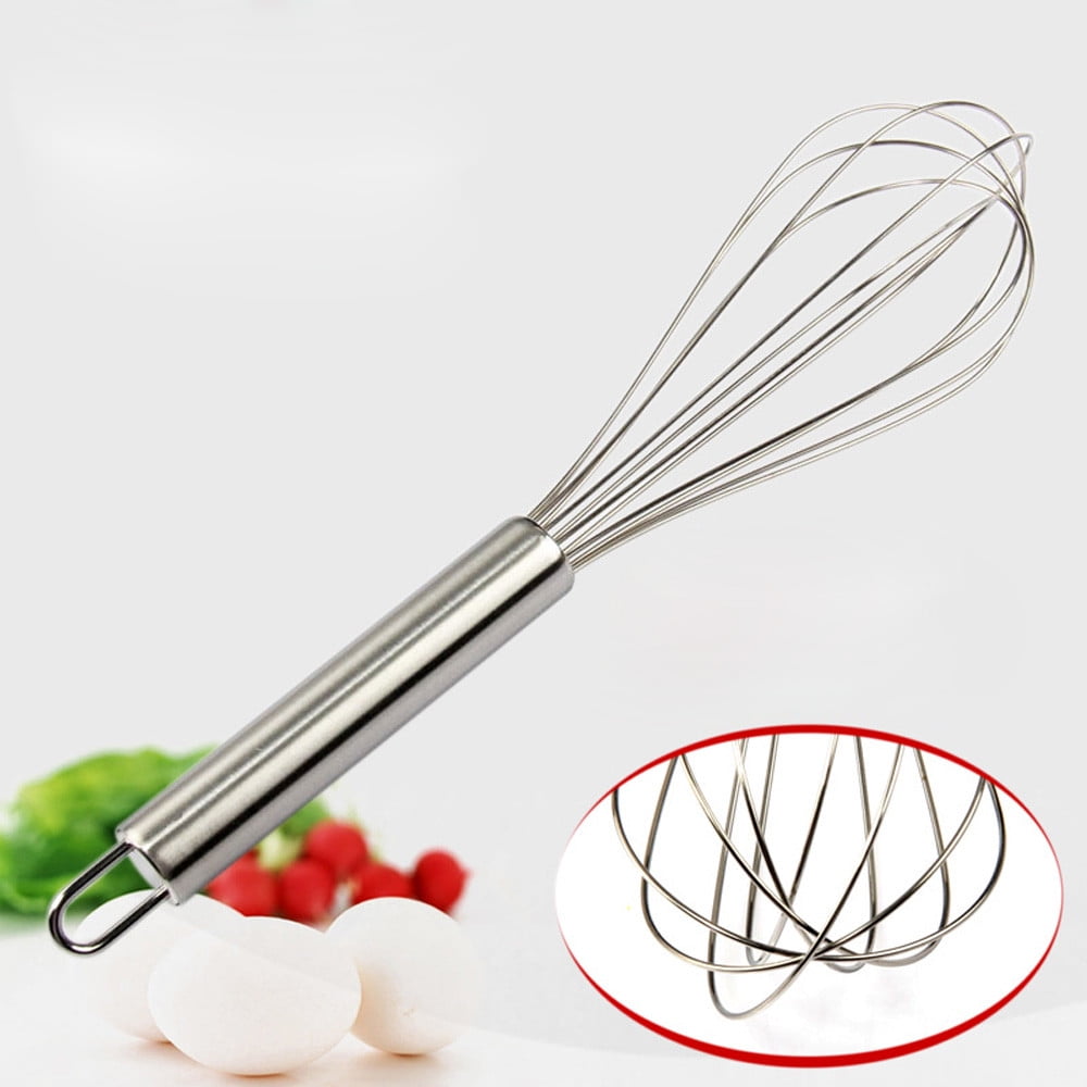 lulshou 2PCS Stainless Steel Hand Whisk Milk Beater Kitchen Cooking ...