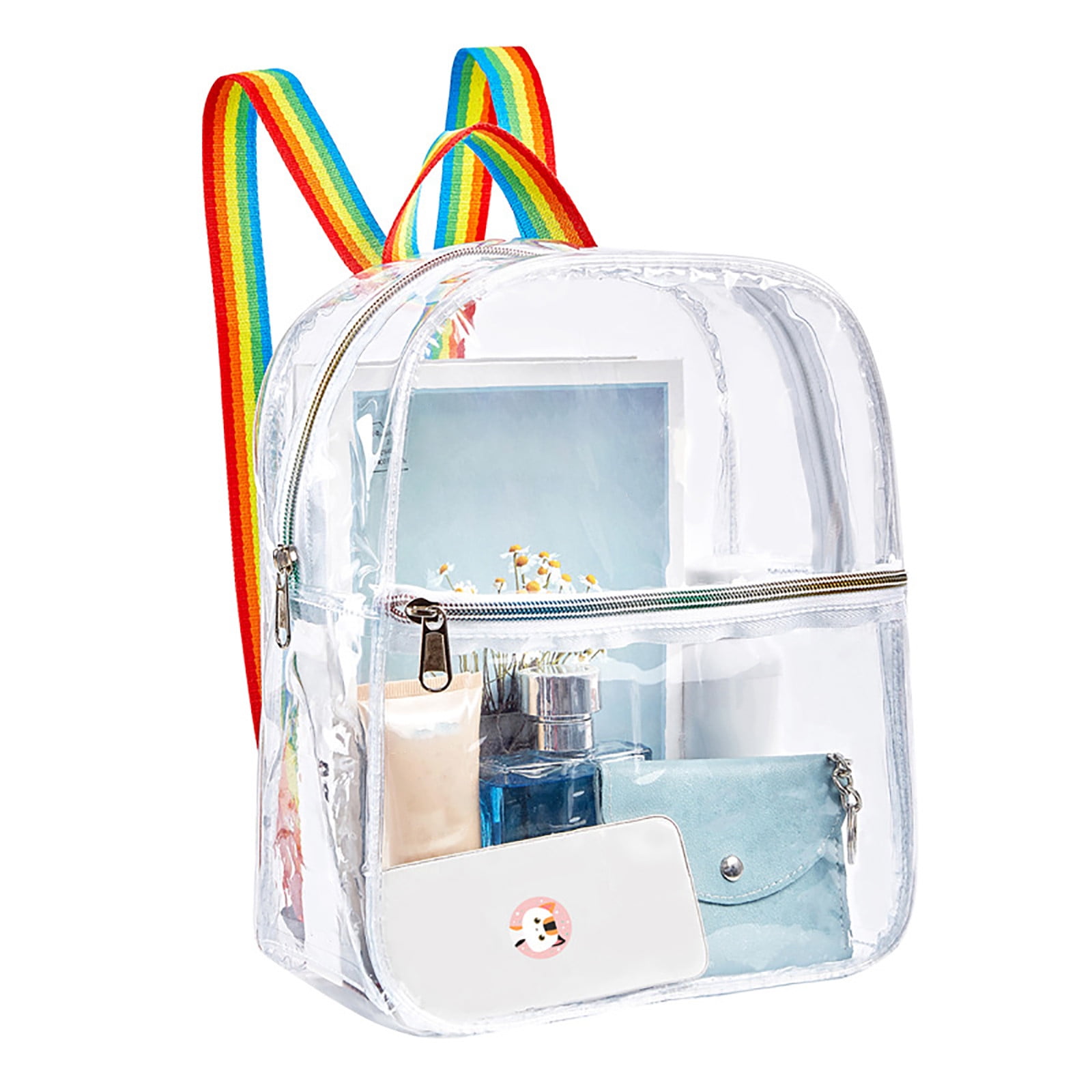 Lulshou Clear Backpack Transparent School Backpack, Transparent Mini ...