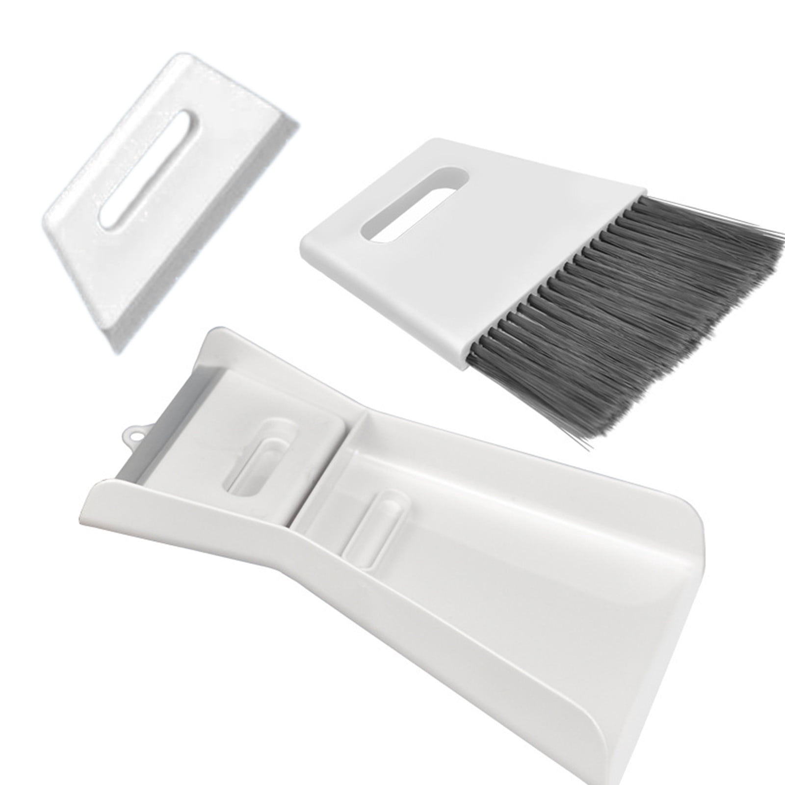 lulshou Brooms Dustpan and Scraper Set - Portable Cleaning Brush and ...