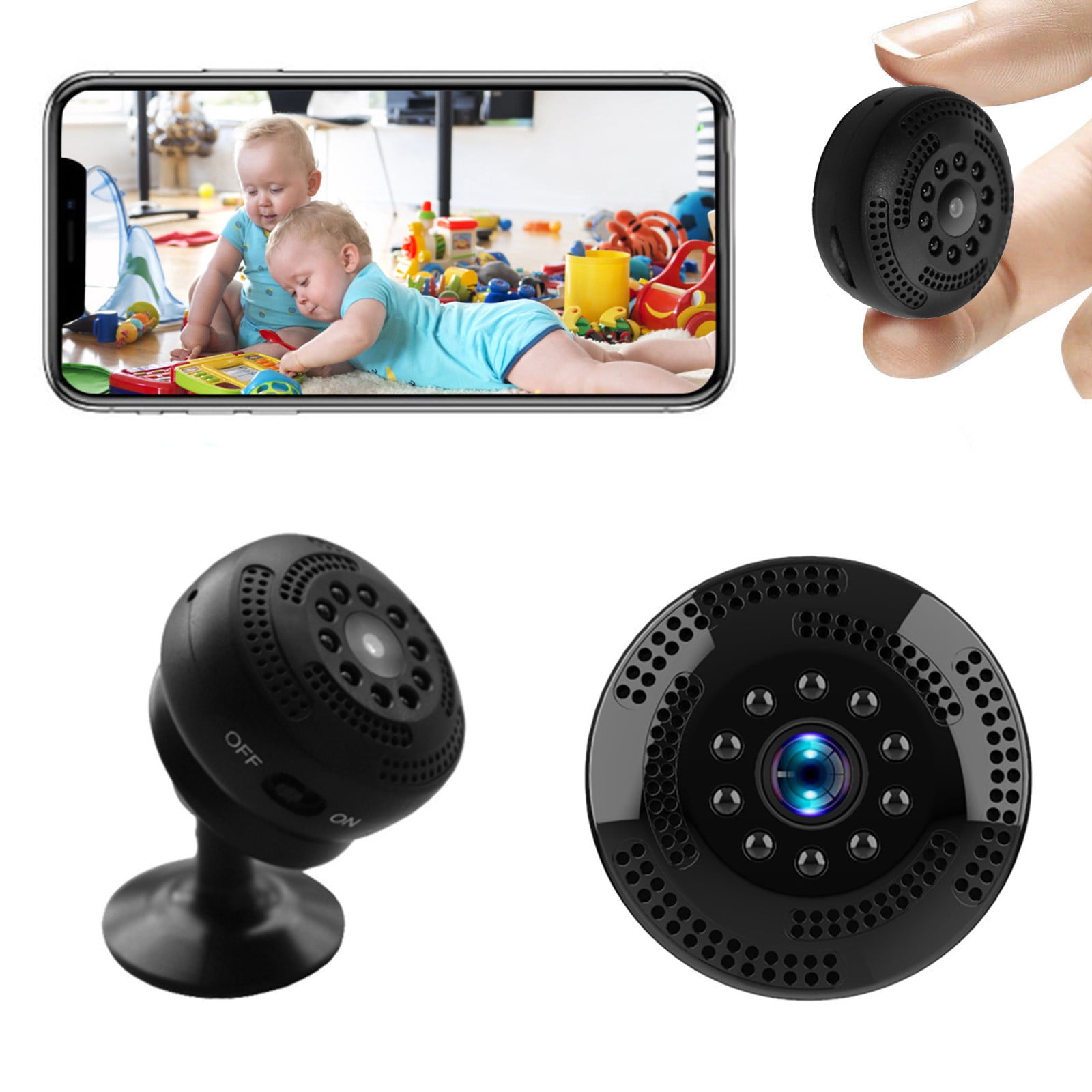 lulshou Camera With Audio Home Surveillance Camera Two-way Video And ...