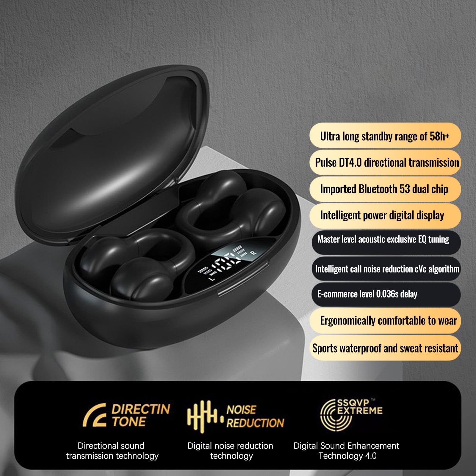 lulshou School Supplies Bluetooth Headphones Wireless Conduction ...