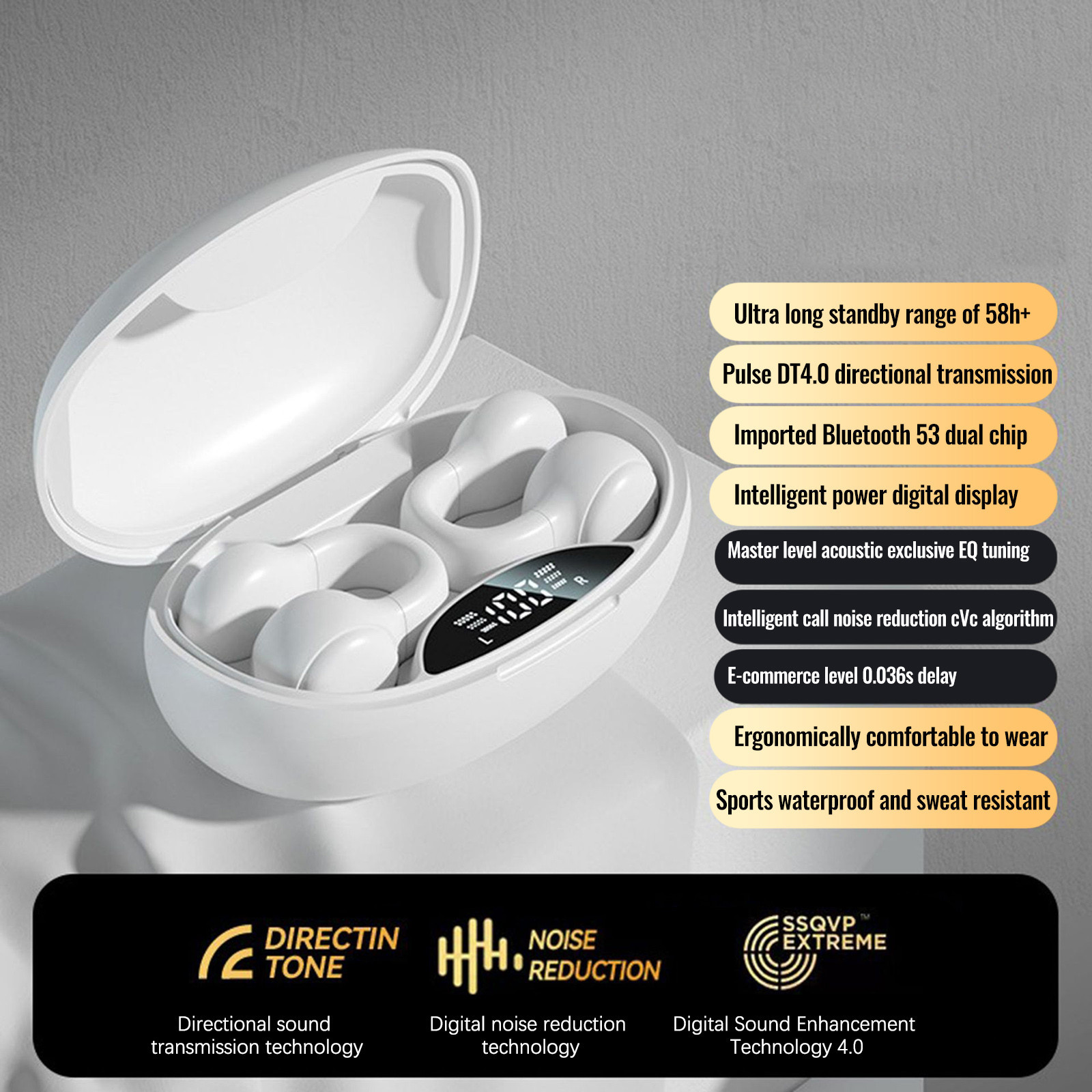 lulshou School Supplies Bluetooth Headphones Wireless Conduction ...