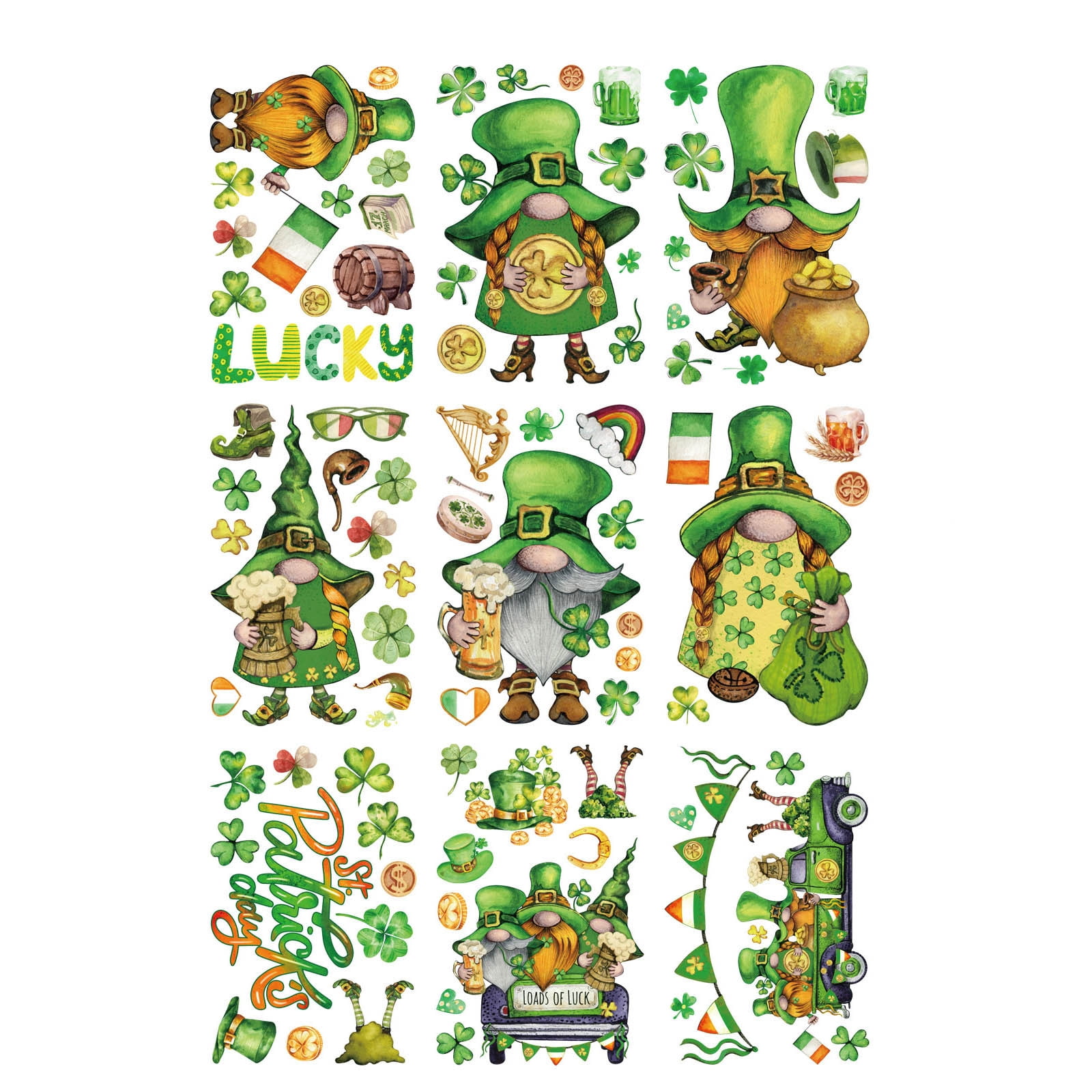 lulshou St Patrick's Day Decorations 2023 Irish Festival Window ...