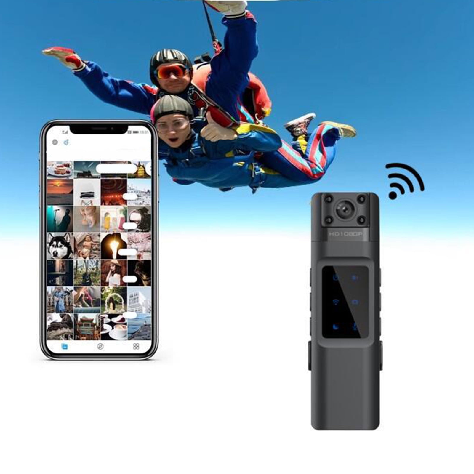 lulshou WIFI Audio and Video Recorderinfrared Night Vision HD 1080P ...