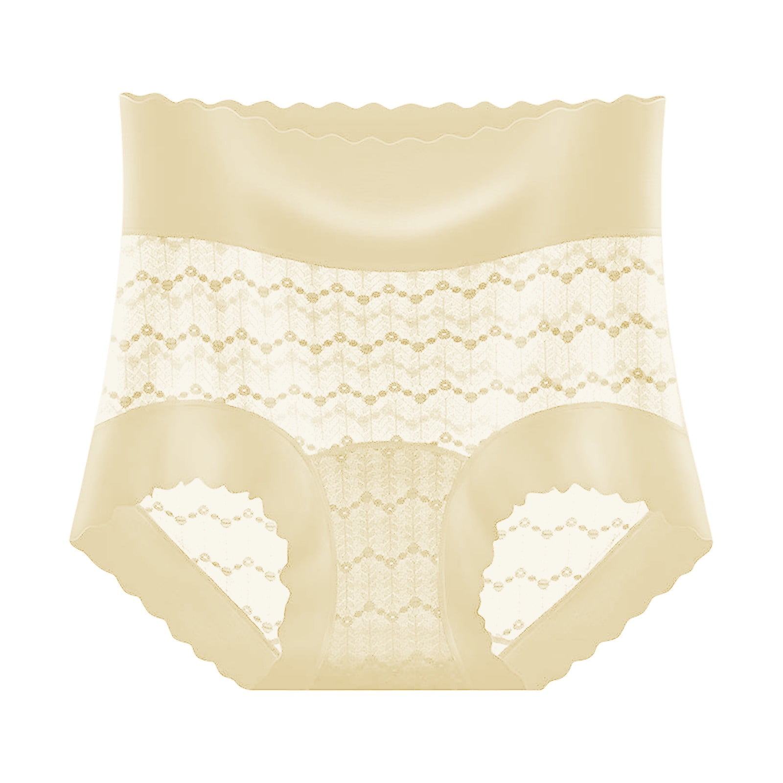 lulshou Womens Underwear Soft Lace High-Waisted Shapewear Briefs ...