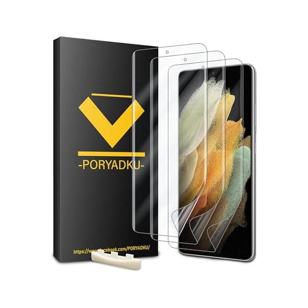 lulufa 3 Pack For Samsung Galaxy S21 Ultra Screen Protector [Not Glass ...