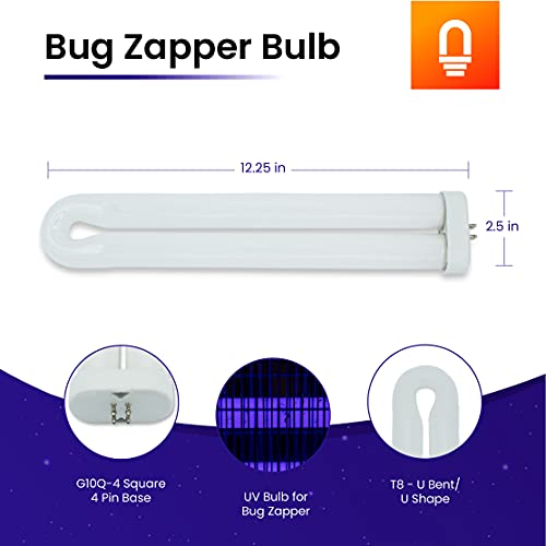 lumenivo FUL40T8 Fluorescent Black Light Bug Zapper Ultraviolet ...