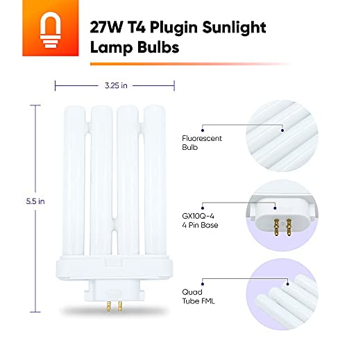lumenivo Sunlight Lamp Replacement Bulb FML 27W 6500K Bulb Daylight ...